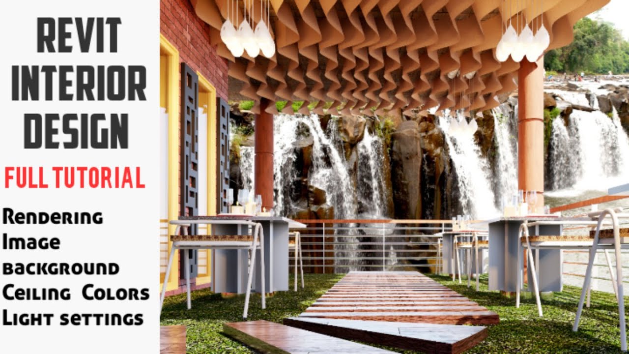 Revit interior designing outdoor restaurant #Revit #interiordesign # ...