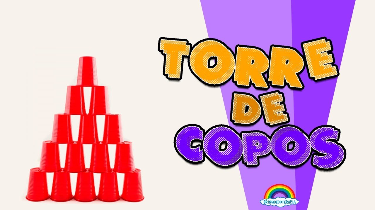 TORRE DE COPOS - BRINCADEIRA RÁPIDA E FÁCIL - YouTube