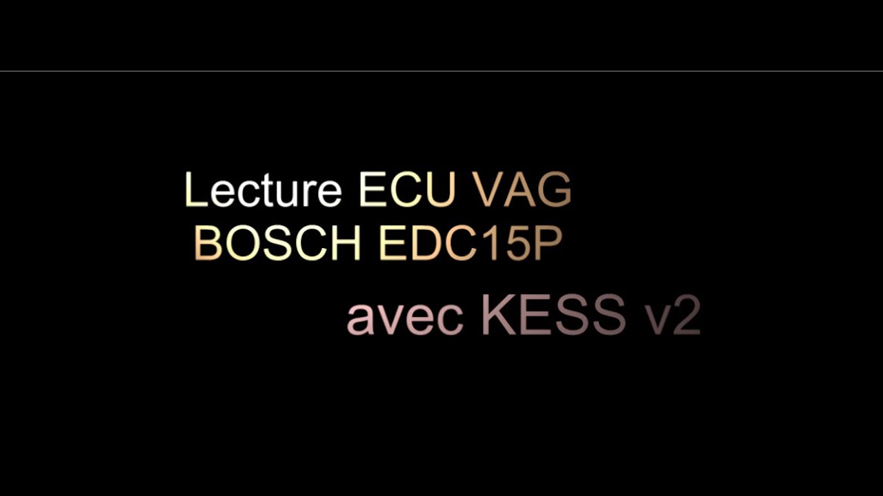 Comment Lecture ECU VAG Bosch EDC15P avec KESS v2 - YouTube