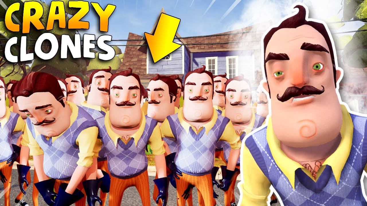CLONING 10,000 NEIGHBORS....(then this happened) | Hello Neighbor ...