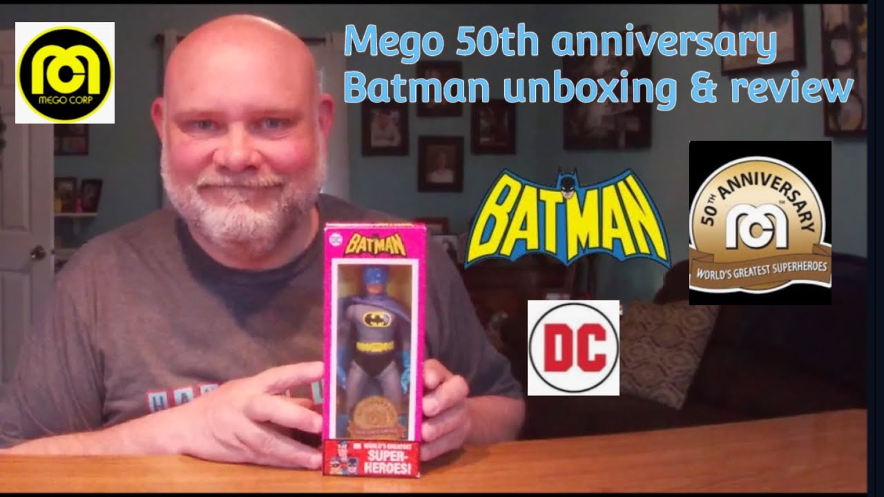 Mego World's Greatest Superheroes 50th anniversary Batman unboxing ...