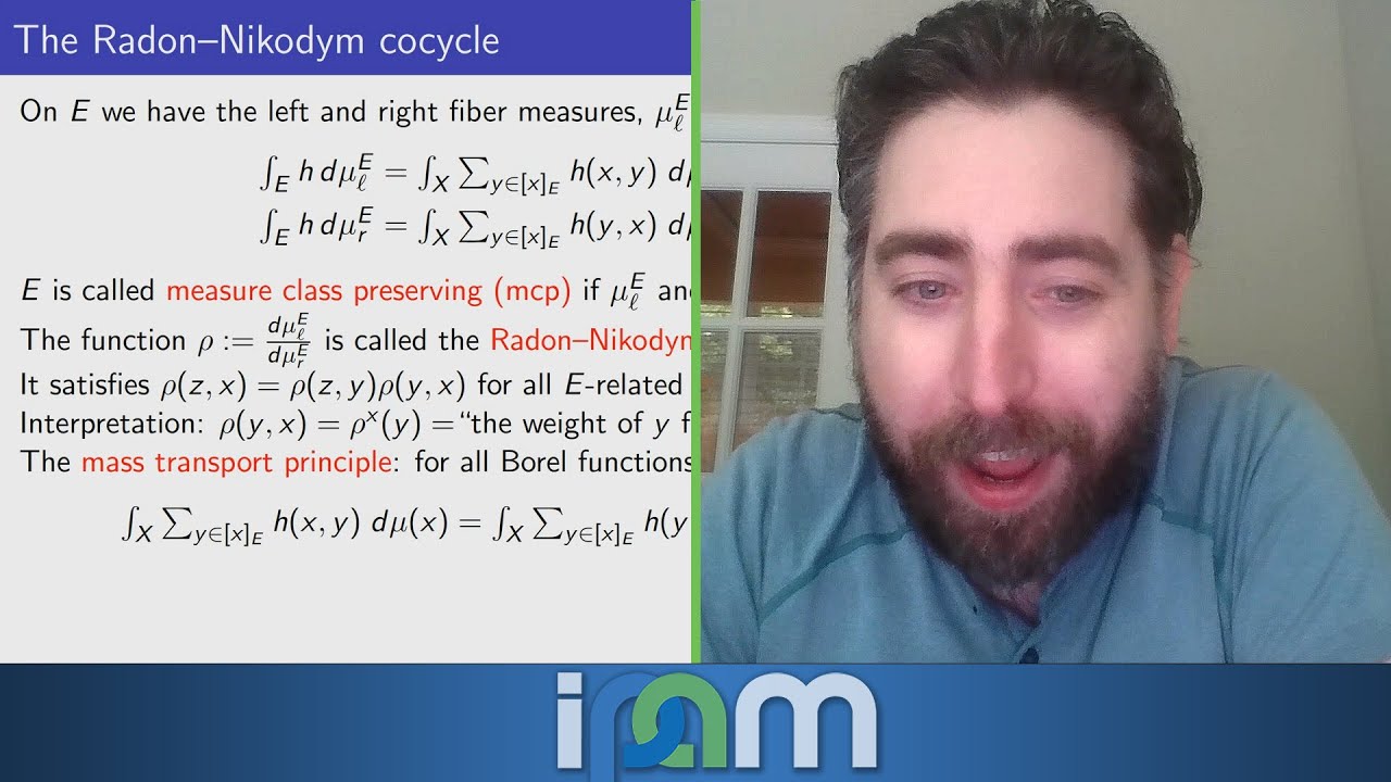 Robin Tucker-Drob - Radon-Nikodym topography of amenable equivalence ...