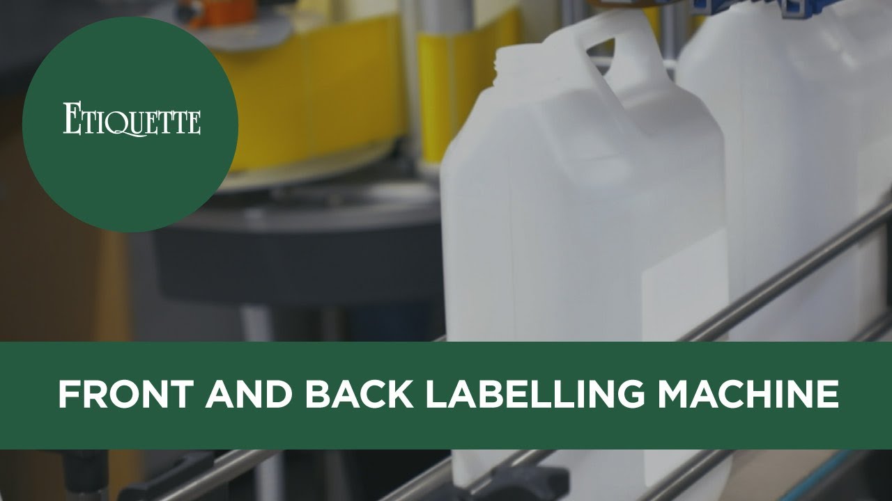 Front and Back Jerry Can Labeller for Biocel - YouTube