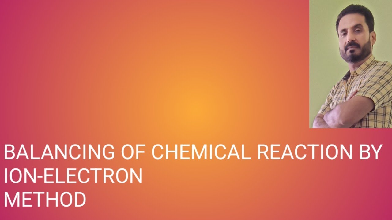 Balancing of chemical reaction by ion- electron method in alkaline ...