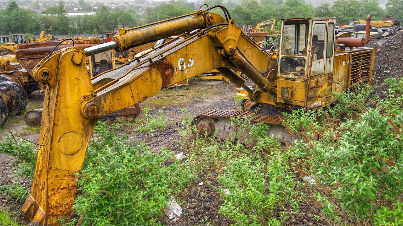 Heavy Equipment Boneyard Tour Part 1 - YouTube