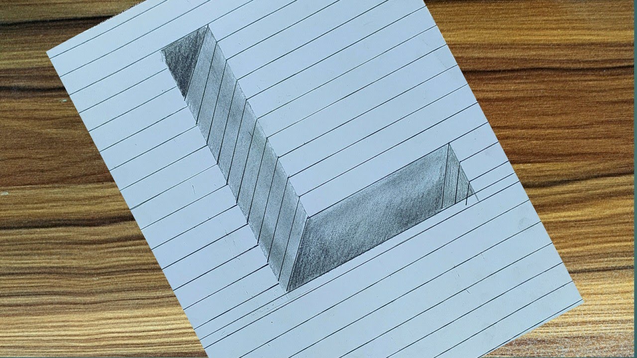 how to 3d drawing art pencil art draw | L art easily draw - YouTube