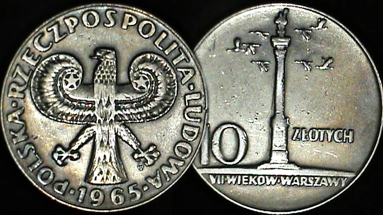 Poland 10 zlotych 1965 "Warsaw, Sigismund Pillar" - YouTube