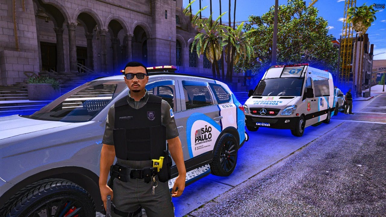 SAP ESCOLTA PRESIDIÁRIO AO FÓRUM MUNICIPAL - GTA 5 RP - YouTube