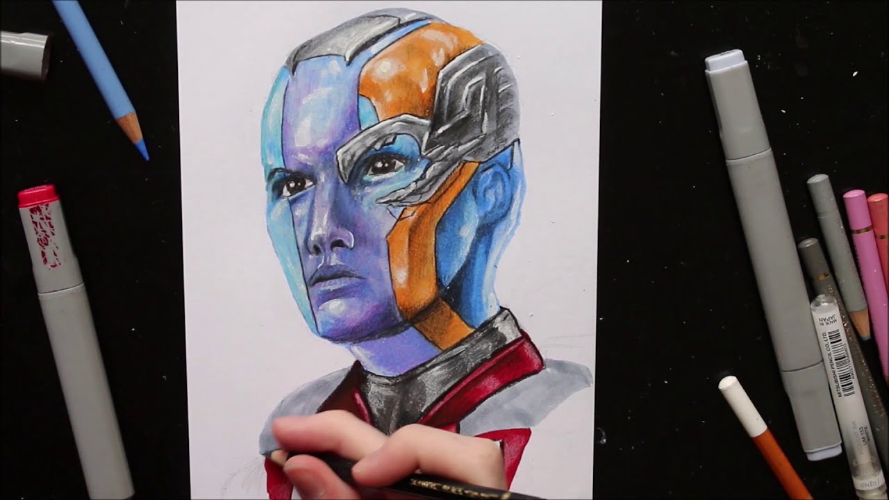 Drawing Nebula - Marvel Avengers Endgame - YouTube