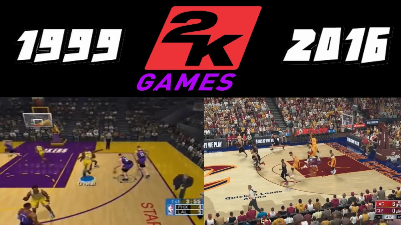 NBA 2K vs NBA 2K17 HD - YouTube