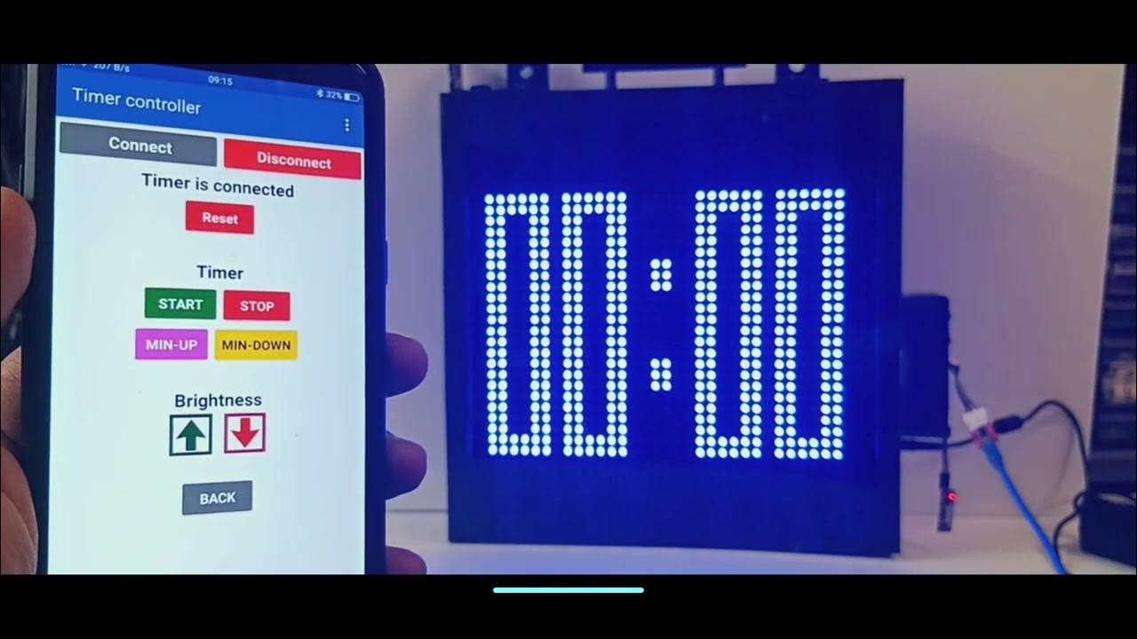 Smart phone controlled Dual display digital timer for Scoreboard using Arduino SCOREDUINO DMD ...
