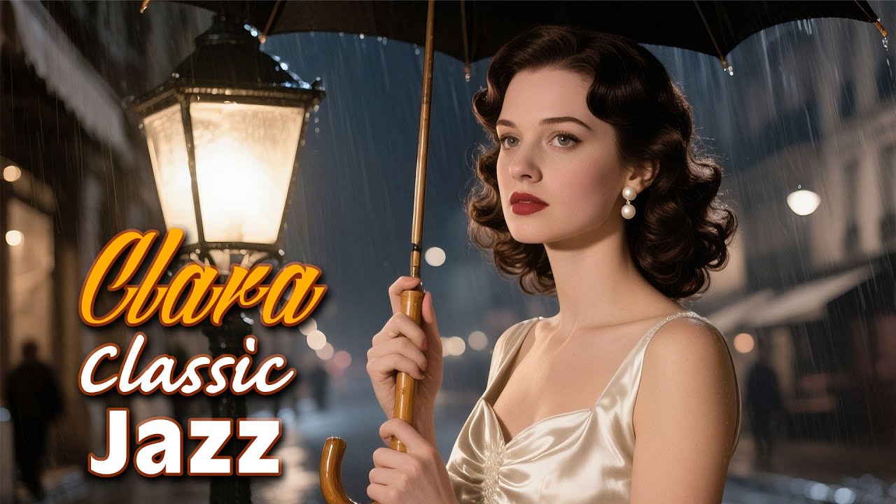 Vintage Umbrella Kiss - Clara Jazz Vocal | Smooth Romantic Jazz for Evening ️ - YouTube