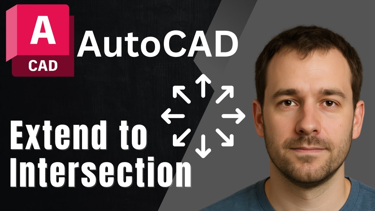 AutoCAD: Extend Line to Apparent Intersection (Precise Drafting Tip ...