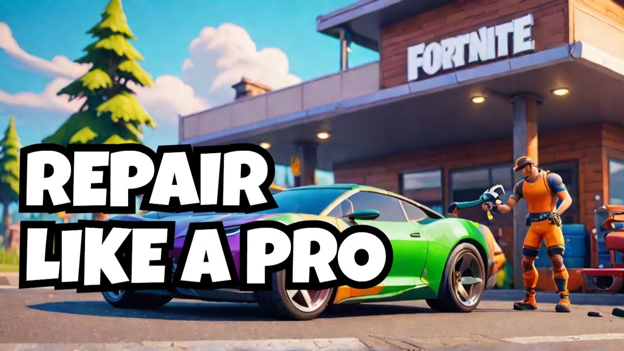 🔧 How To Repair Vehicle Damage With a Service Station in Fortnite - YouTube