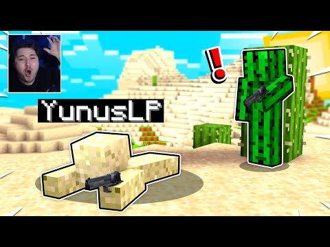 Minecraft'ta AŞIRI TROLL SİLAHLI SAKLAMBAÇ OYNADIK!!