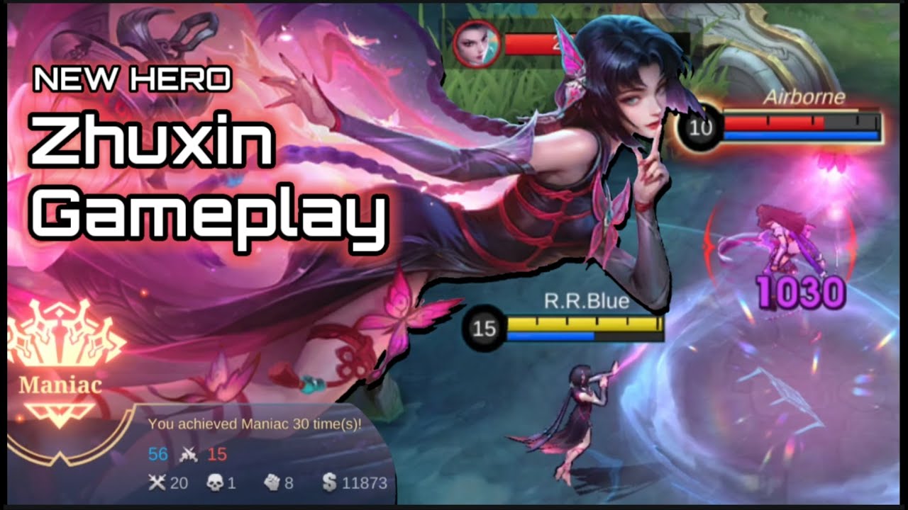 New Hero Zhuxin Gameplay | Zhuxin Maniac Gameplay #zhuxin #zhuxinmlbb ...