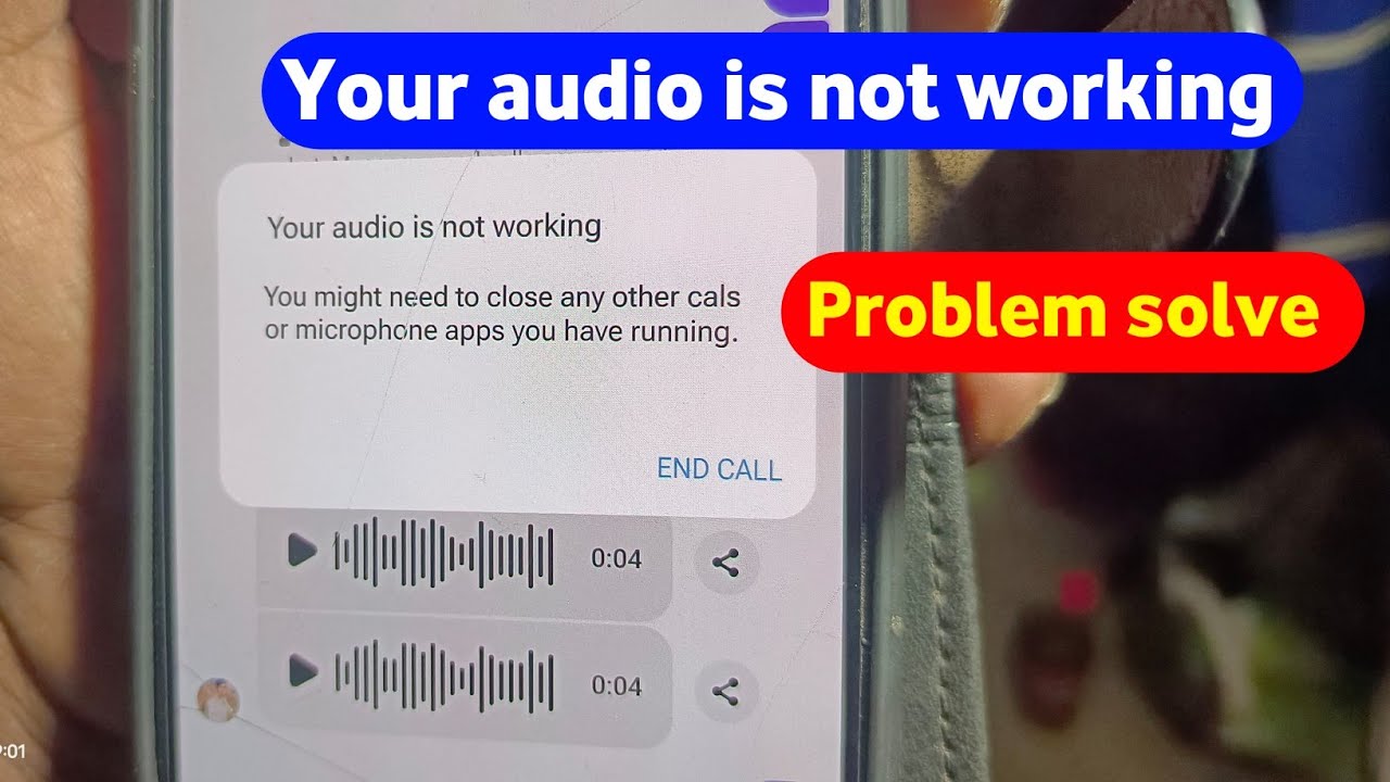 your audio is not working on messenger problem | you might need to ...