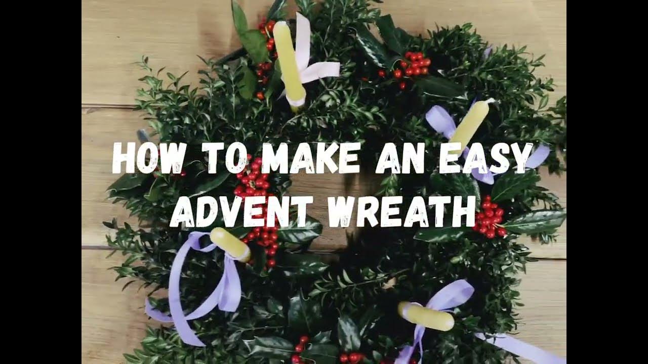 How to make an easy Advent wreath - YouTube