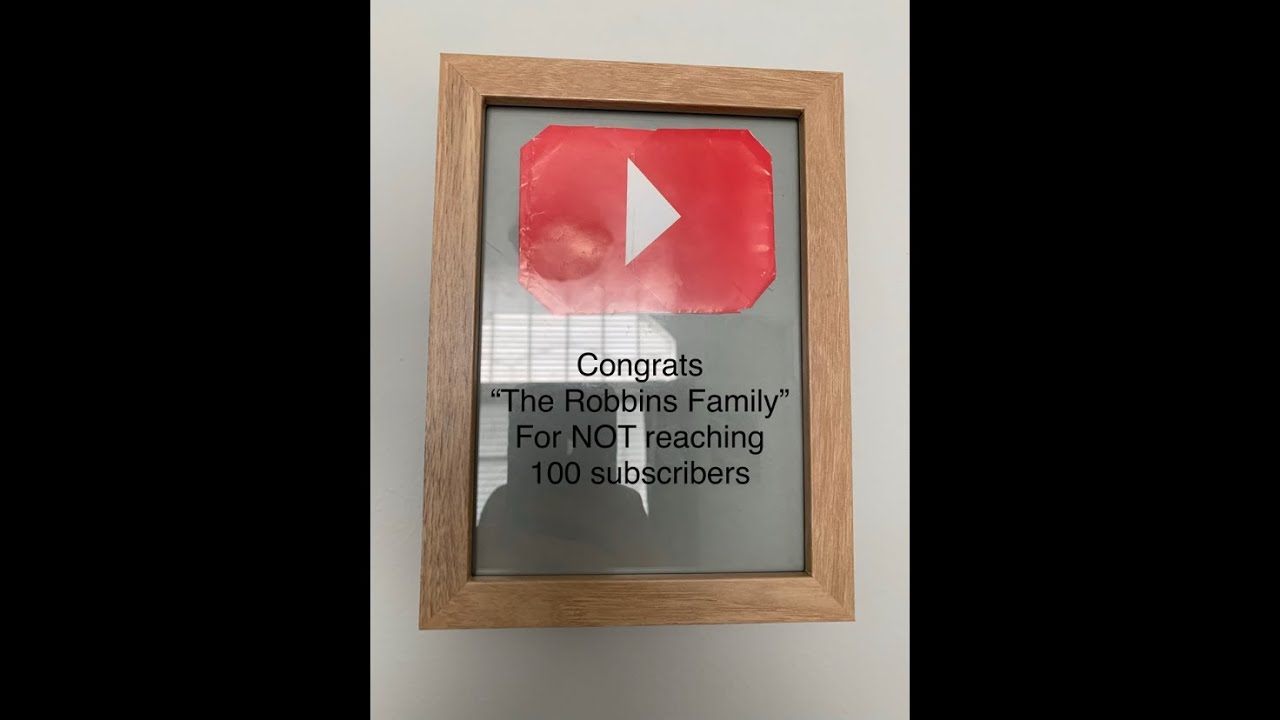 How to make a EZ 100 subs YouTube play button - YouTube