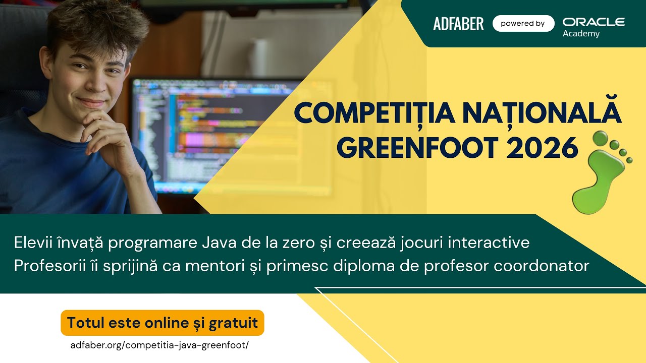 Șansa ta de a participa la Competiția Greenfoot 2026 | Gratuită pentru ...