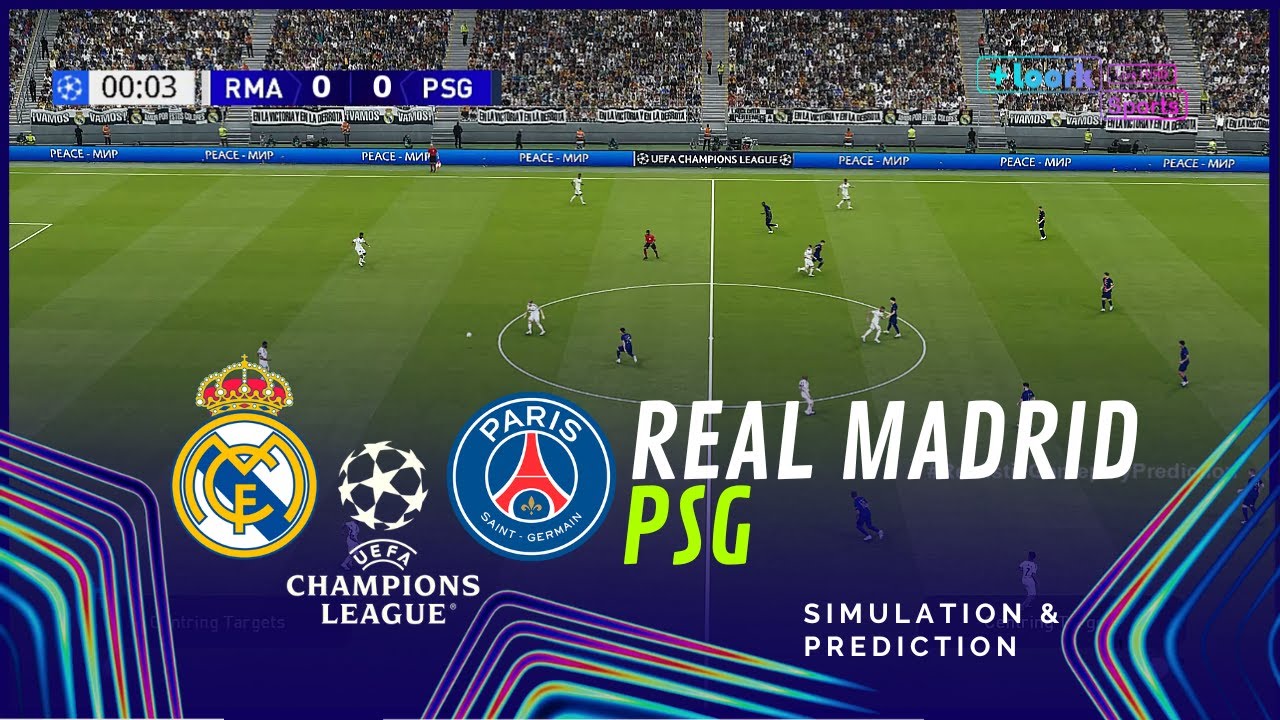 REAL MADRID vs PSG UEFA Champions League 24/25 - Full Match Simulation ...
