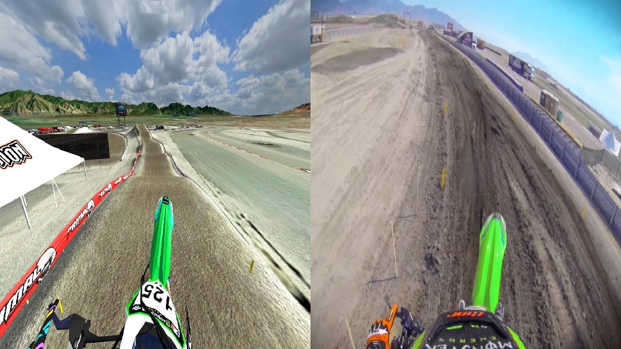 MX Simulator VS Real Life Motocross - YouTube