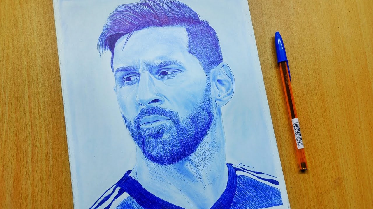 lionel messi drawing | lionel messi realistic drawing | realistic ...
