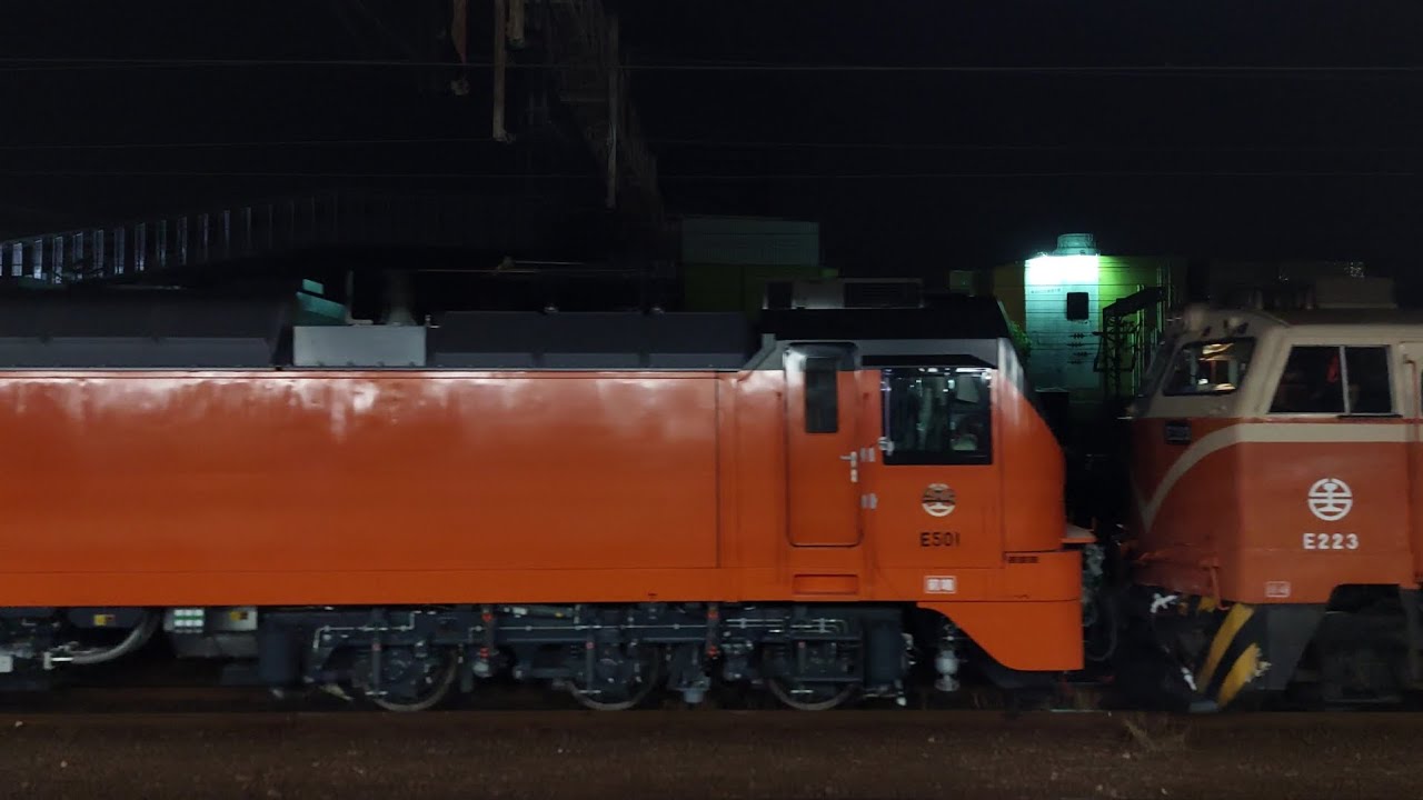 【8794次】臺鐵 2023.11.28 [電力機車 E223] 牽引全新E500型首輛E501 彰化開車側面觀 TR E223 Hauling New E500 Series ...