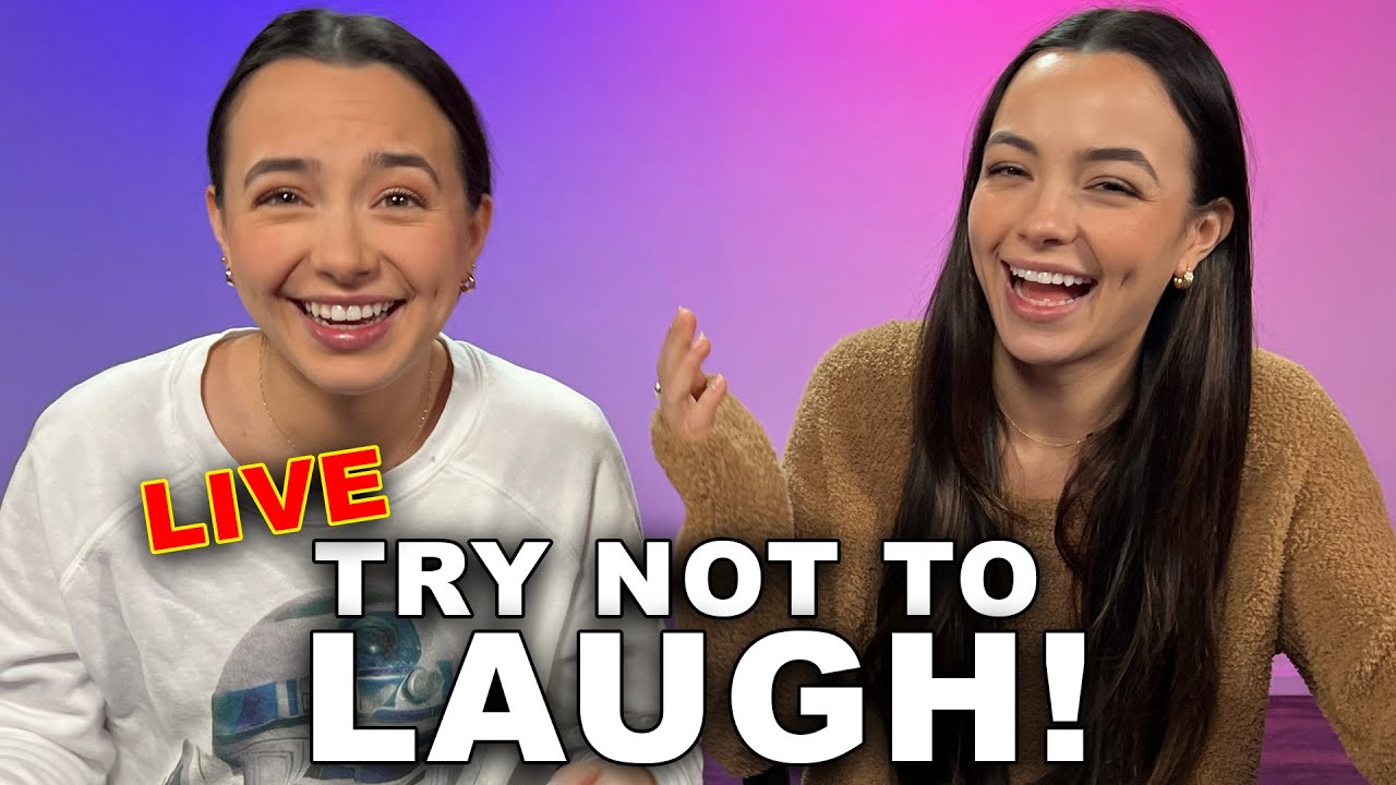 Try Not To Laugh Challenge Merrell Twins Live Youtube