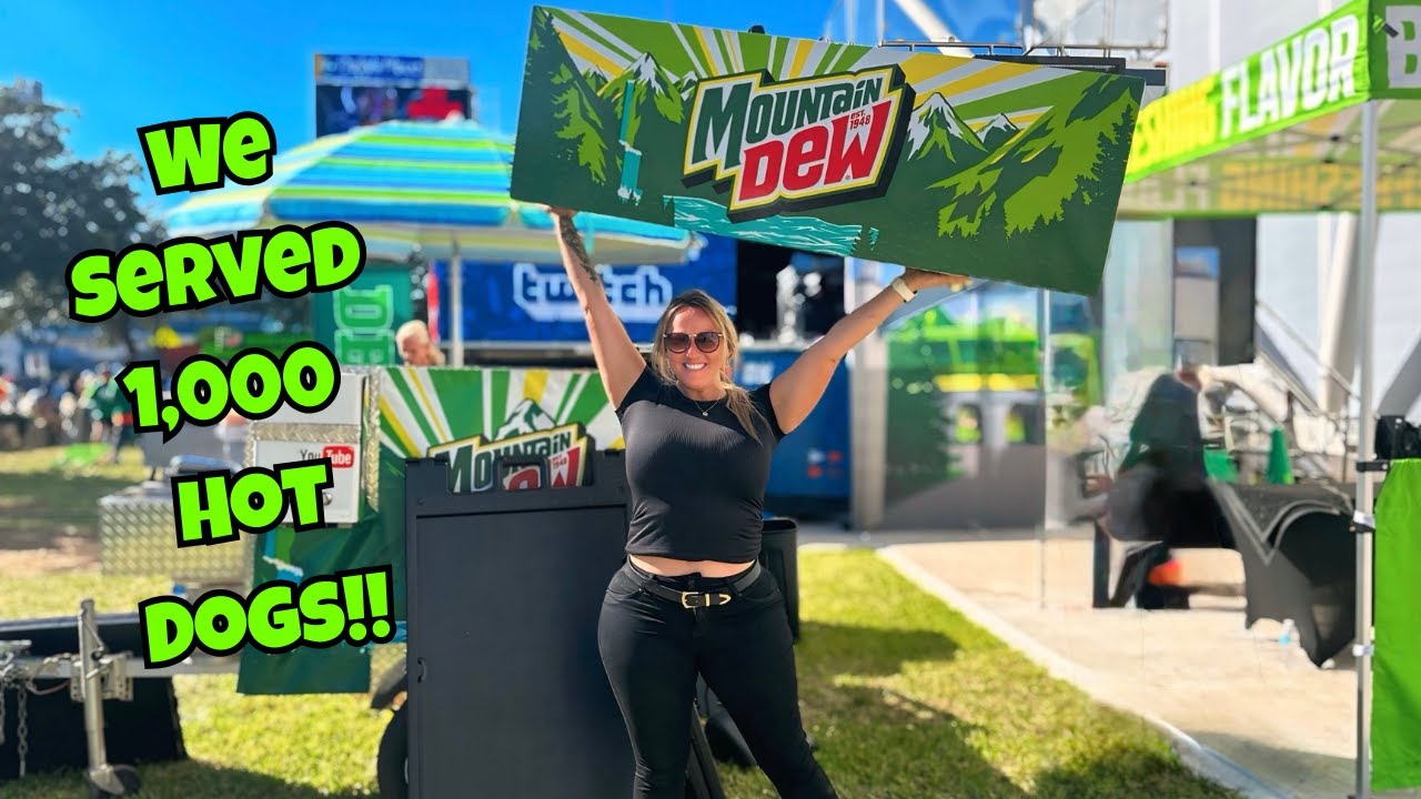The CRAZIEST Event Ever! 🌭🔥 1,000 Hot Dogs Served for MOUNTAIN DEW ...