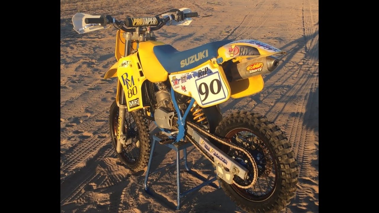 project 1990 RM80 wrap up and test ride - YouTube