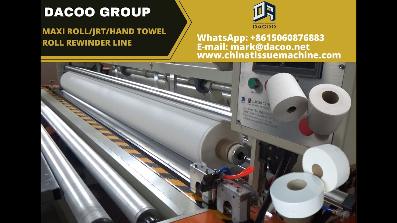 Maxi Jumbo Roll Toilet Paper Roll JRT Hand Towel Roll Machine ...