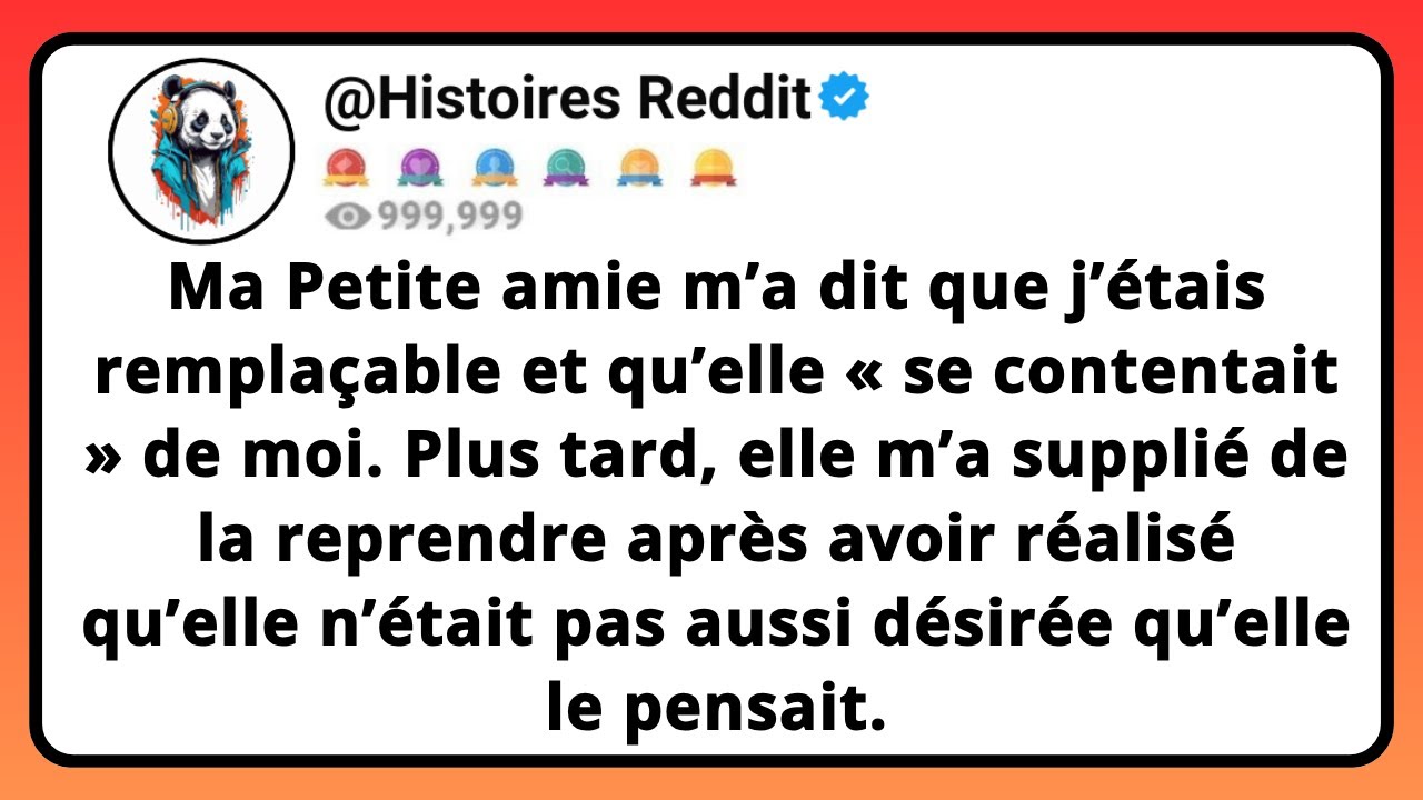 Ma PETITE AMIE M’a Dit Que J’étais Remplaçable Et Qu’elle « Se ...