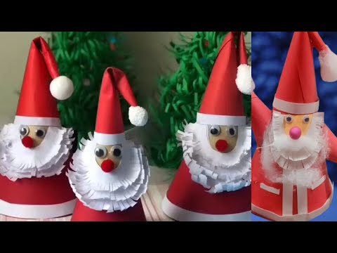 Santa Claus making ideas #how to make easy Santa Claus#art and craft ...
