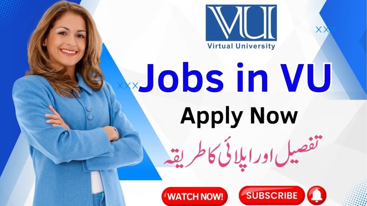 Virtual University Jobs 2025|Virtual University (VU) of Pakistan|#job # ...
