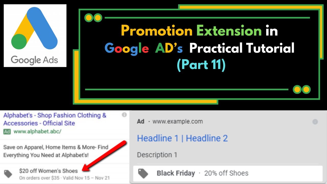 Promotion Extension in Google ADs Tutorial 2025 Hindi | How to Create ...