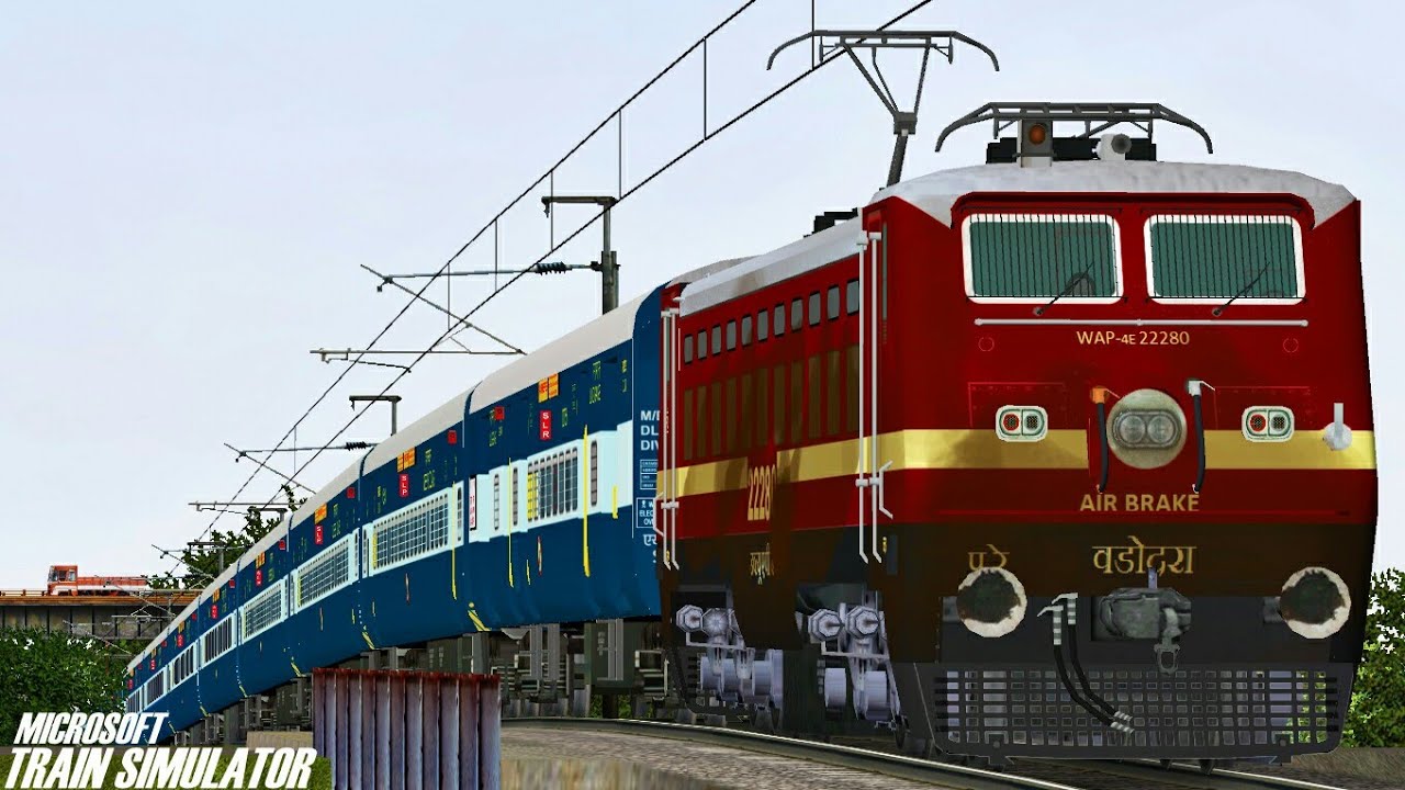 New Delhi - Gaya Junction Mahabodhi Express || BRC WAP4 || MSTS Open ...