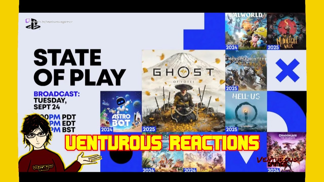 Venturous Reactions: PlayStation State of Play (September 24, 2024) - YouTube
