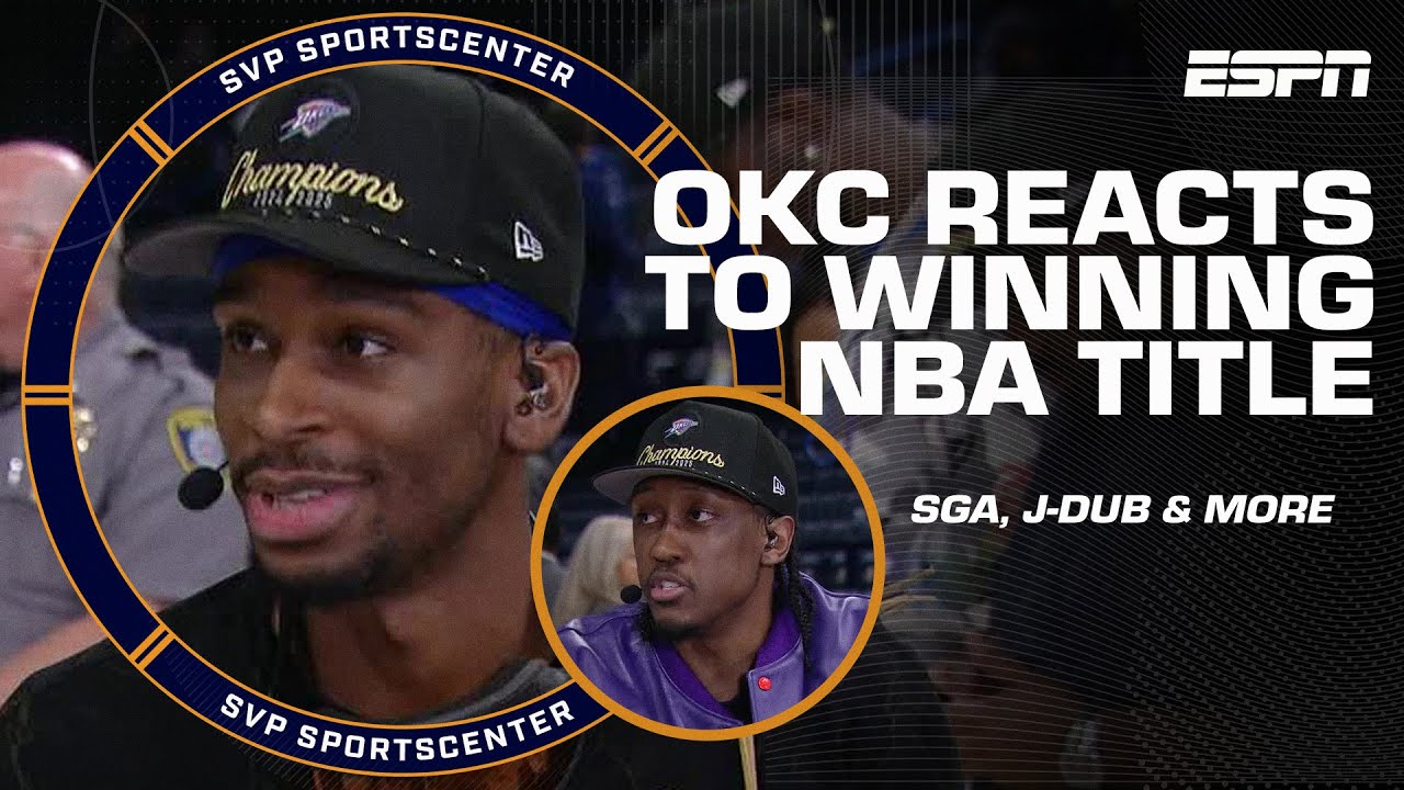 OKC Thunder Interviews 🏀 SGA, J-Dub, Daigneault & Presti on winning NBA ...