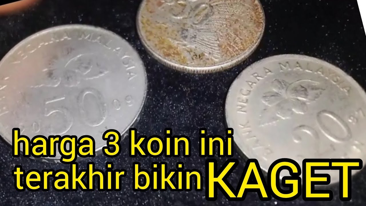 harga uang koin 50 sen 50 rupiah dan 20 sen ,harga terakhir bikin kaget ...