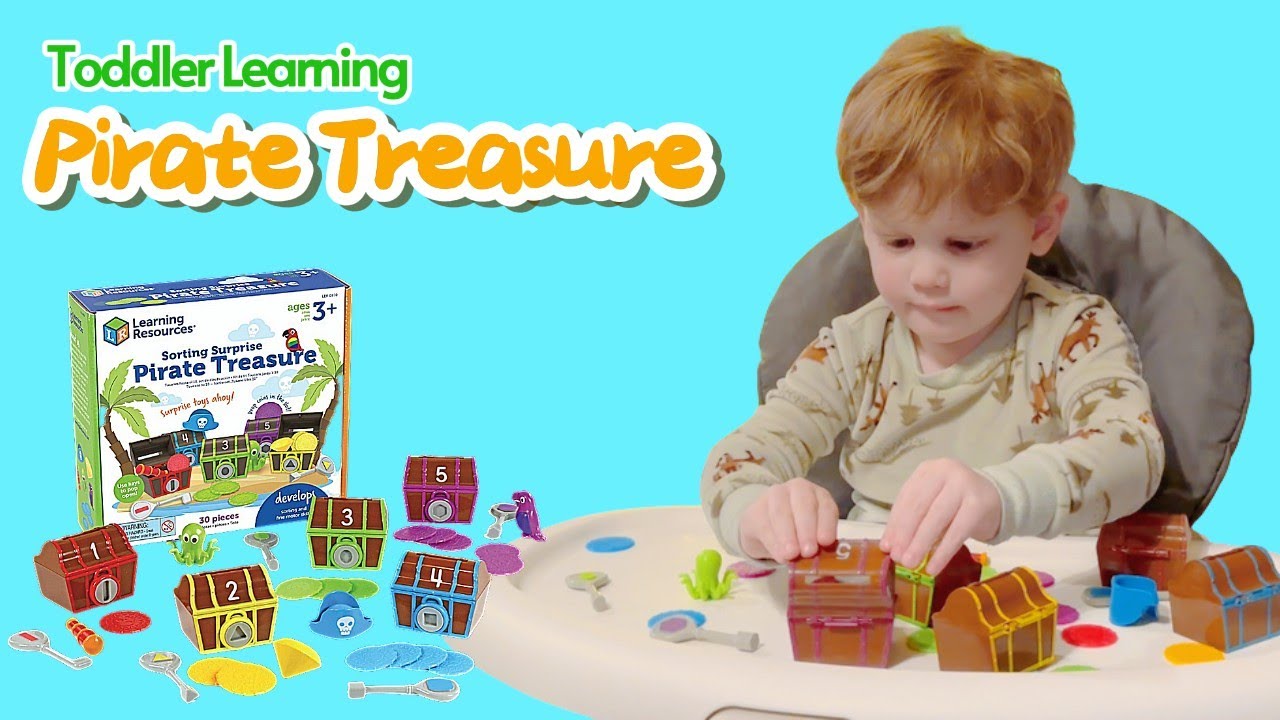 Pirate Treasure Sorting Toy - Sorting, Matching & Fine Motor Skills for ...