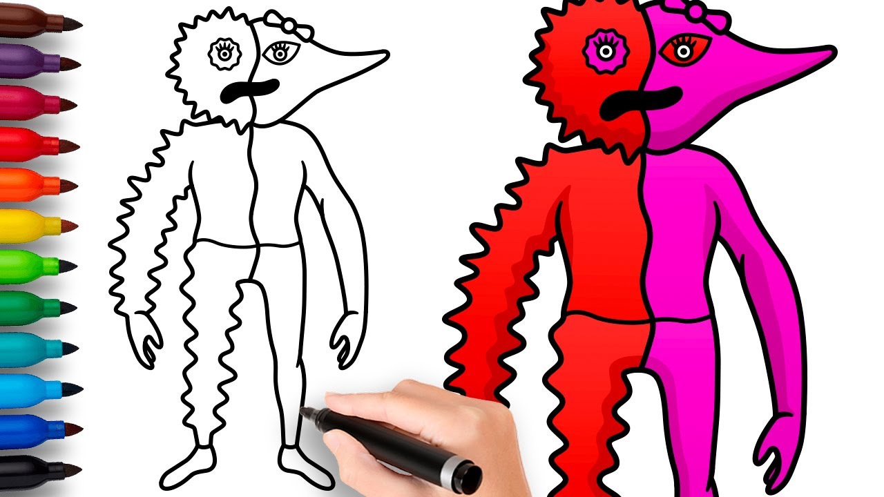 HOW TO DRAW JESTERLEENA | Garten of Banban 4 - step by step, easy and ...