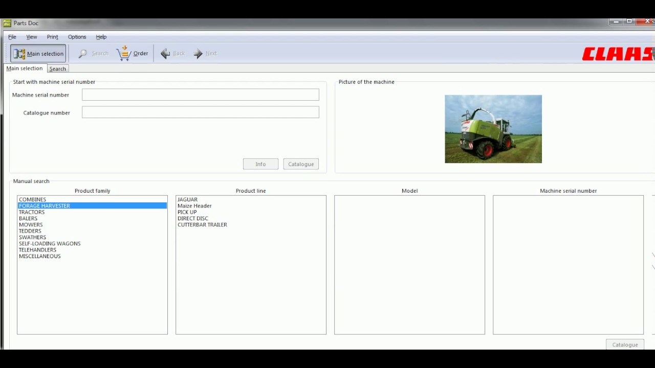 Claas parts catalog - YouTube