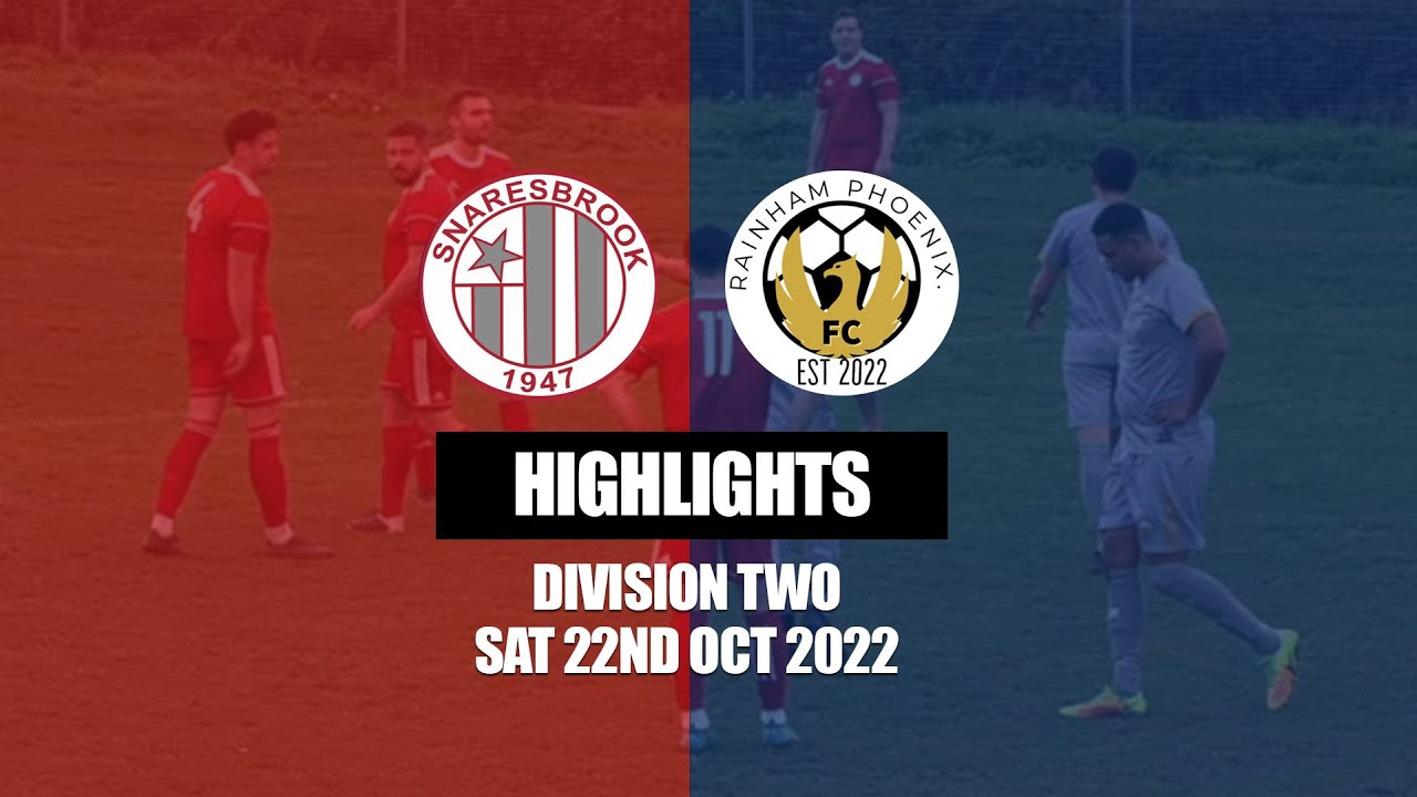 HIGHLIGHTS | Snaresbrook vs Rainham Phoenix - 22/10/2022 - YouTube