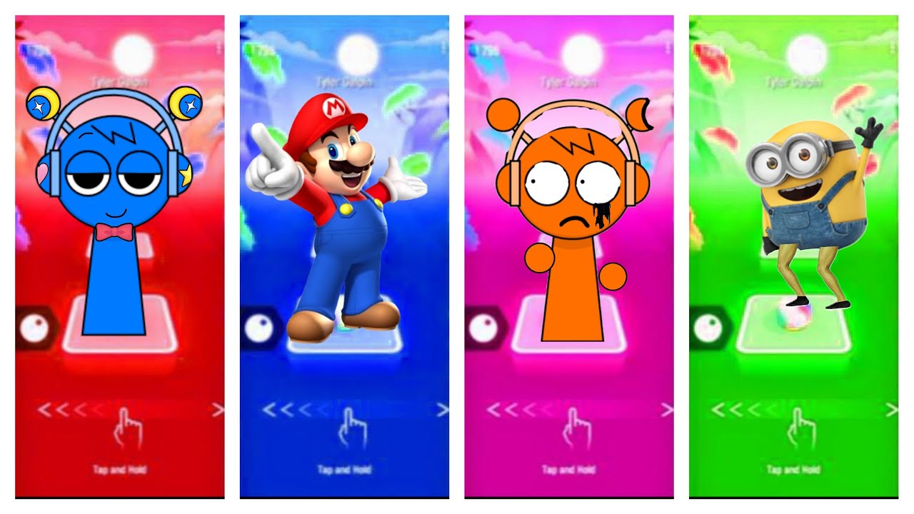 Sprunki sky blue 🆚 super Mario 🆚 Sprunki orange 🆚 the mage minions ...