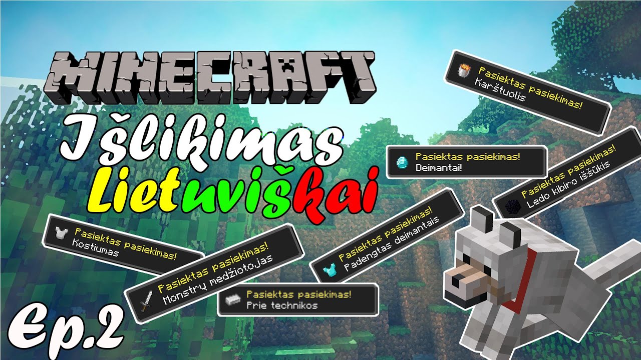 Minecraft 1.18.1 | išlikimas Lietuviškai | Naujas draugas ir nauji ...