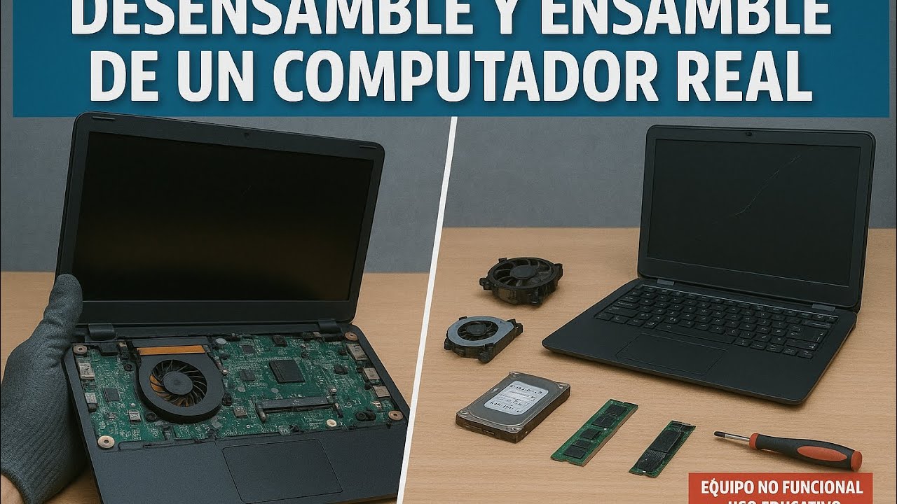 Como Desensamblar y Ensamblar un Computador Dañado Paso A Paso - YouTube