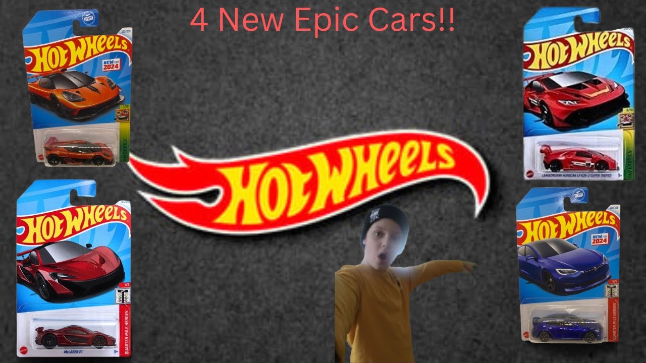 Hot Wheels Unboxing 4 Epic Cars!! - YouTube