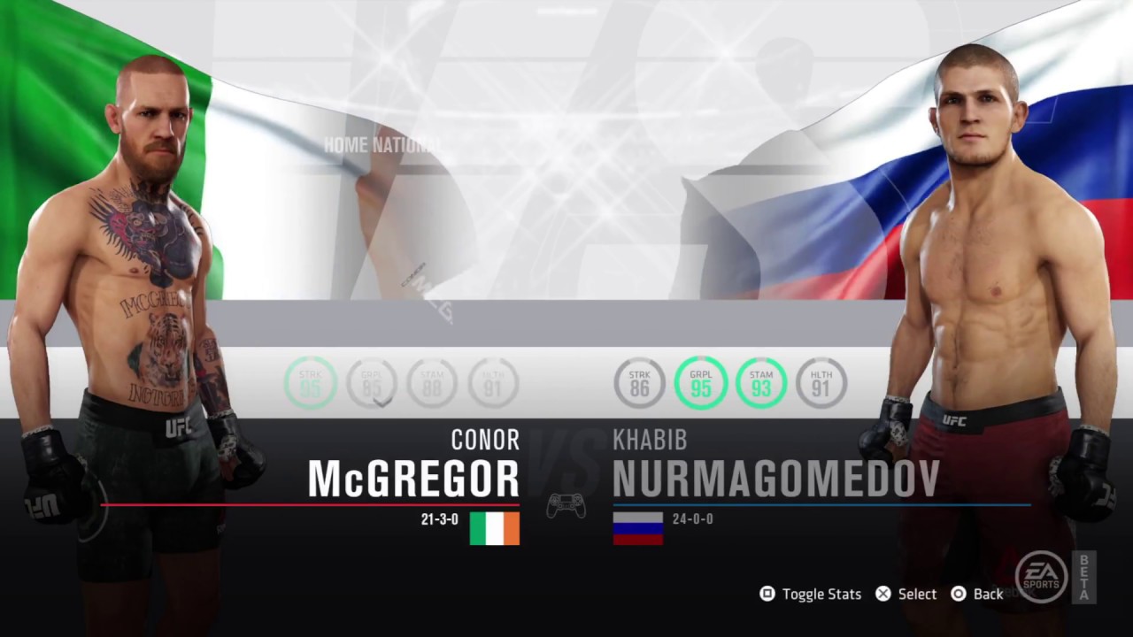 UFC 3 Beta Gameplay #2 - Conor "Notorious" McGregor Vs. Khabib - YouTube