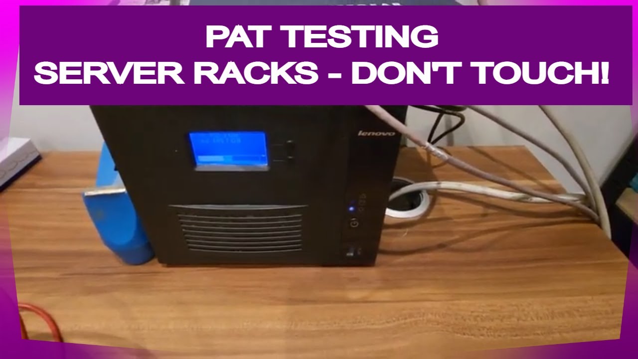 PAT Testing Server Racks. Do not touch!! - YouTube